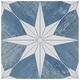 Merola Tile Cassis Stella Blue Day 9-3/4" x 9-3/4" Porcelain Floor and ...