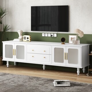 Entertainment Center, Retro Design TV Stand, Audio Cabinet, Practical ...