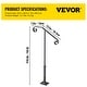 Single Post Handrail Wrought Iron Post Mount Step Grab Supports in ...