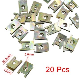 20pcs Spring U-Type Metal Clips Rivets Door Panel Screw Fastener ...