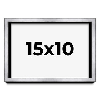15x10 Shadow Box Frame Silver | 1.375 Inches Deep Real Wood - Bed Bath ...