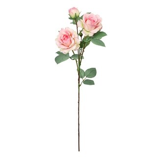 Set of 4 Blush Pink Artificial Sugar Rose Flower Stem Spray 28in - 28 ...