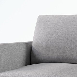 Linen Armchair Accent Chair with Wooden Legs - Bed Bath & Beyond - 36951534