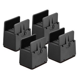 2 Inch Bed Risers with Adjustable Screw Clamp, 4Pcs Furniture Risers ...