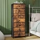 Slim Tall Vertical 7-Drawer Chest Dresser Closet Storage Organizer Unit ...
