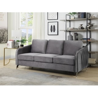 Velvet Modern Chic Sofa Couch - Bed Bath & Beyond - 39004907