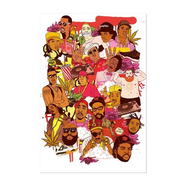 Rap Legends Illustrations Cartoon Ice Cube Art Print/Poster - Bed Bath ...