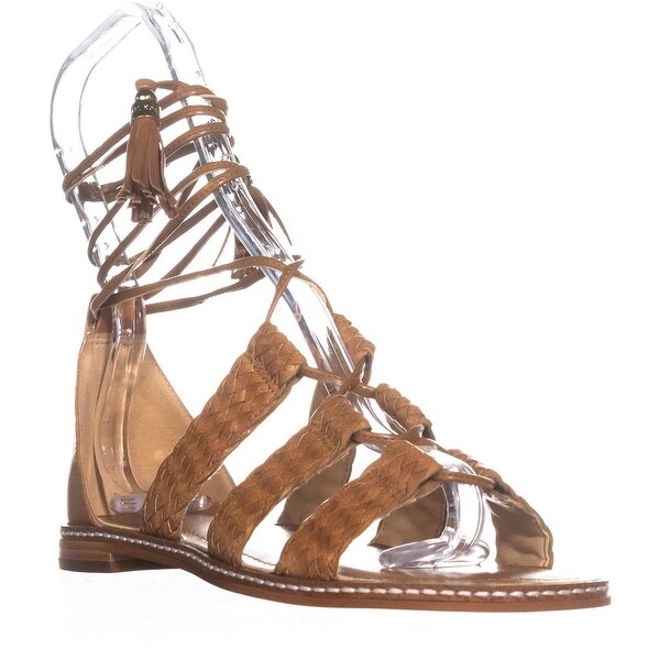 Shop MICHAEL Michael Kors Monterey Gladiator Flat Sandals, Acorn - 5.5 ...