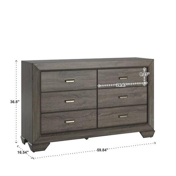Corbett Grey Wood Panel Dresser or Chest by iNSPIRE Q Classic - Bed ...