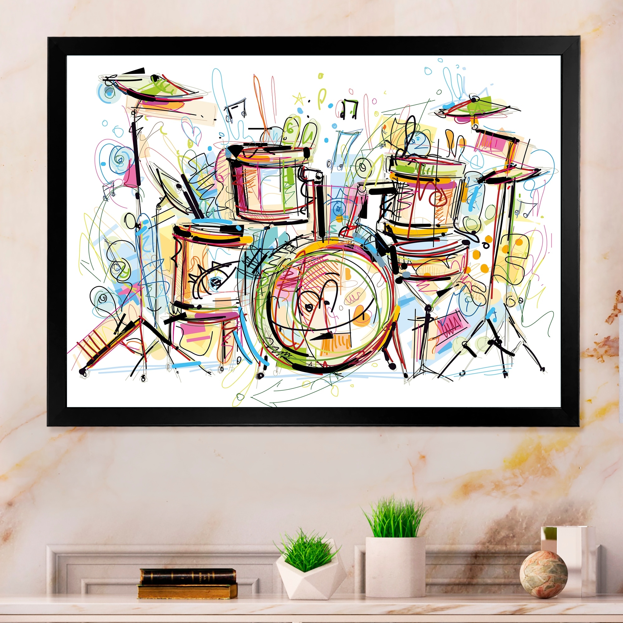 abstract drums