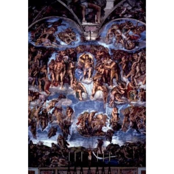 The Last Judgment Fresco By Michelangelo Buonarroti 14751564 Italy ...