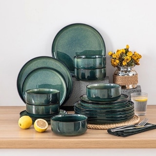 vancasso Starry Stoneware Glossy Elegance Glaze Dinnerware Set - Bed ...