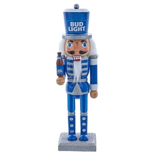 Hand-Painted Bud Light Nutcracker Tabletop Decoration - 3 x 10.38 x 2. ...