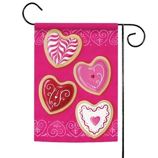 Heart Cookies Valentines Outdoor Garden Flags 18" x 12.5" - Bed Bath ...