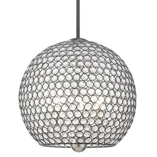 Livex Lighting Cassandra 3 Light 16" Wide Crystal Pendant - Bed Bath ...