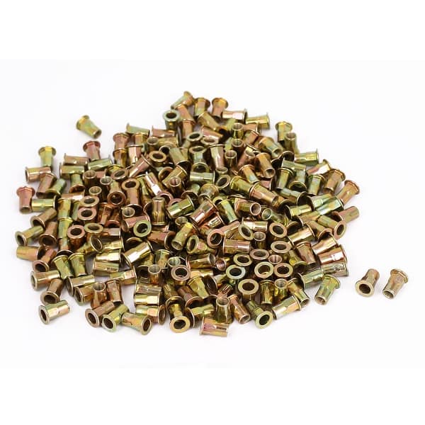 300pcs M5 Carbon Steel Half Hex Body Blind Rivet Nuts Insert Nutserts ...