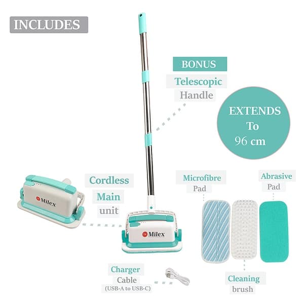Transform Your Cleaning Routine with Milex Cordless GO SCRUBBER ...