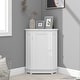Modern Bathroom Triangle Corner Storage Cabinet with Adjustable Shelf ...