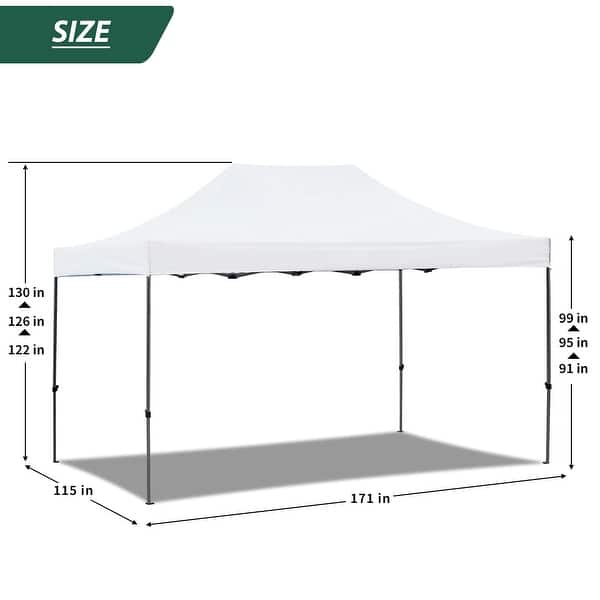 Erommy Canopy Tent, Commercial Instant Canopy Heavy Duty with Roller ...