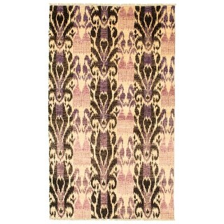 Hand-knotted Shalimar Cream Wool Rug - 5'1 x 8'6/5'1" x 8'6" - Bed Bath ...