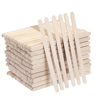 Wood Craft Sticks, 6.3 Inch Wooden Crafts Stick for DIY Craft, 500 Pcs ...