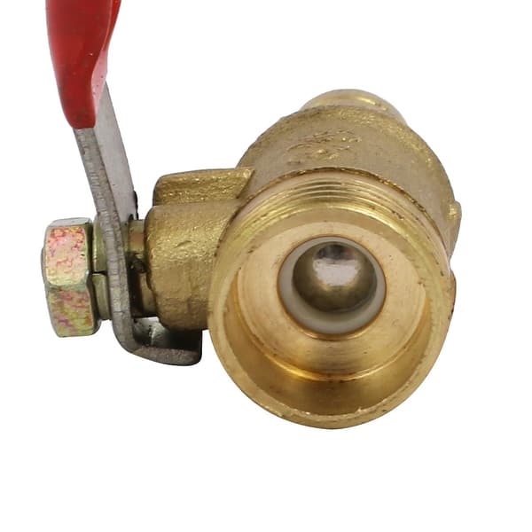 3/8BSP Male Thread Lever Handle Gas Ball Valve Connector for 10mm Hose ...