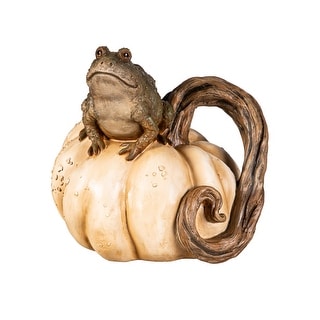 Toad on Pumpkin Statuary - Bed Bath & Beyond - 40986371