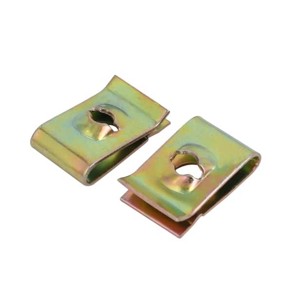 25pcs M4/ST4.0 Thread Size 65Mn Steel Zinc Plated Extruded U Nut Tone ...