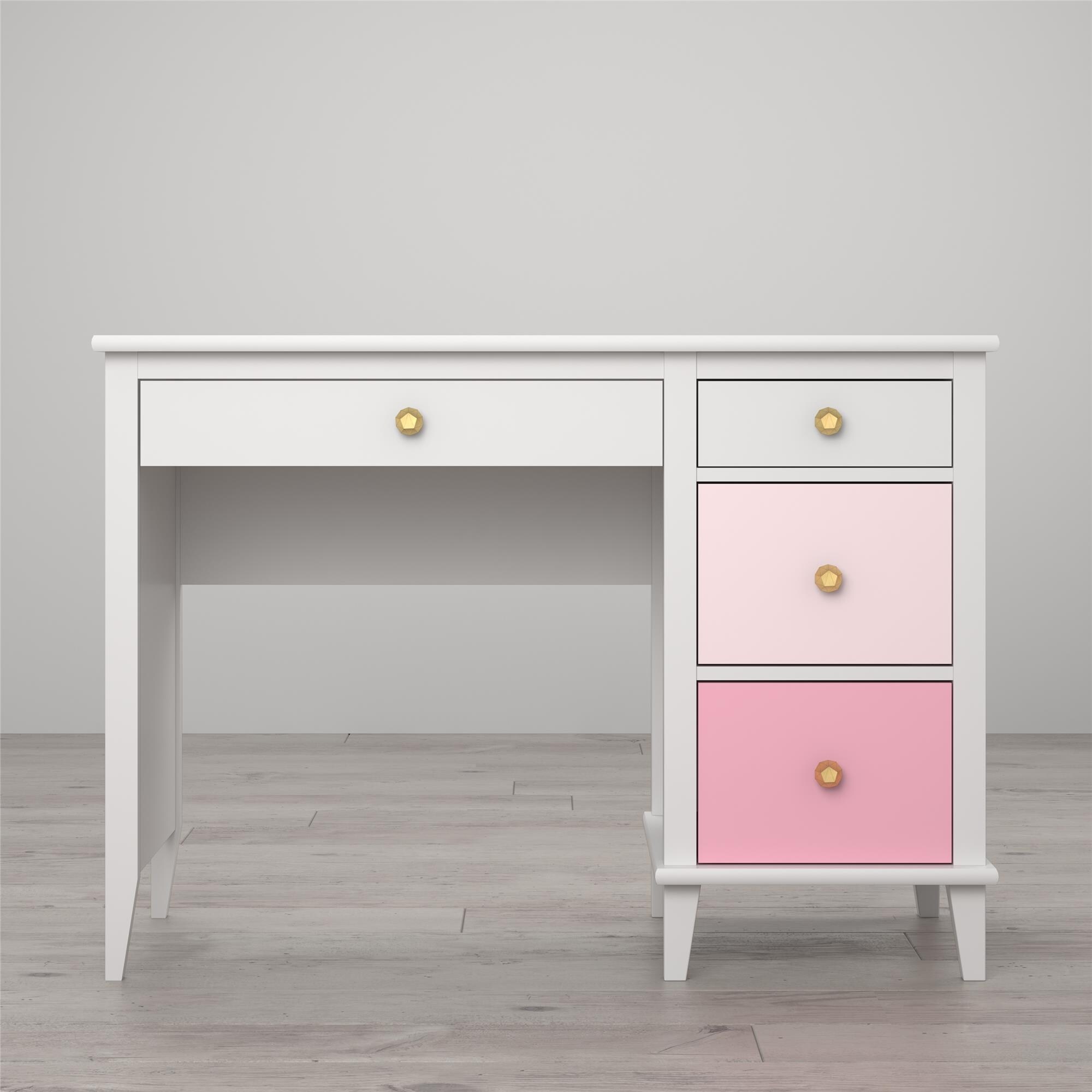 Dhp three tone monarch hill poppy pink and white desk store