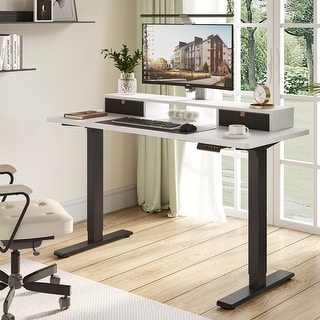 FlexiSpot 48"x24"/55"x24" Ergonomic Height Adjustable Standing Desk ...