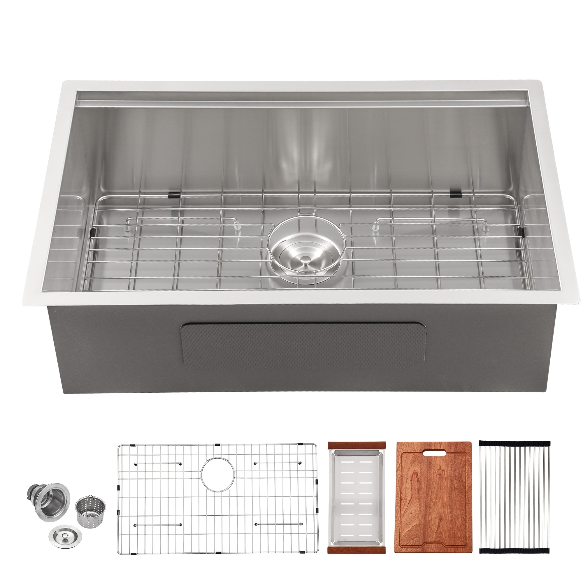 KRAUS Dex Stainless Steel Single Bowl Undermount Kitchen Bar Sink - On ...