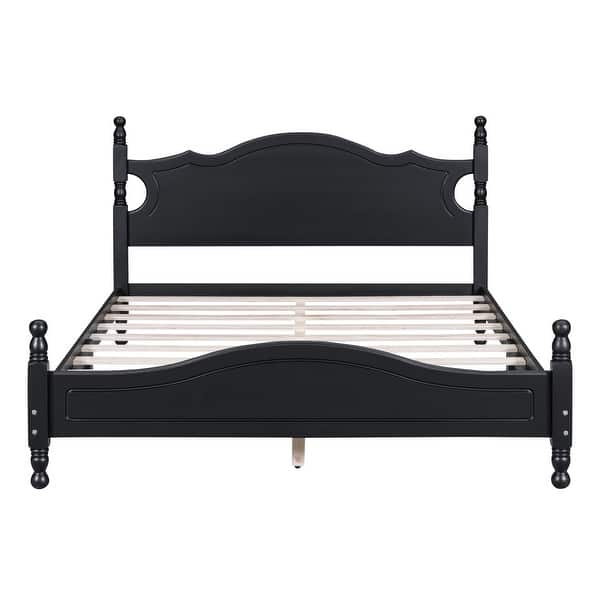 old black bed frame