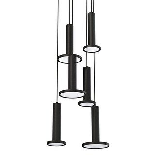 AFX Lighting LNAP99L30D1RND6 Luna 18" Wide LED Multi Light Pendant ...