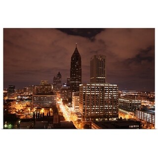 "Atlanta, Georgia, during Earth Hour" Poster Print - Multi - Bed Bath ...