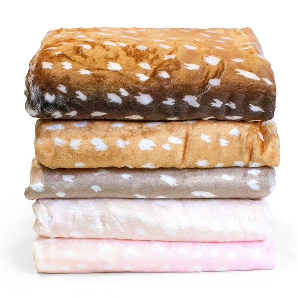 deer fur pattern blanket
