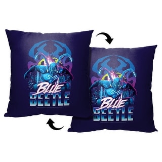 WB Blue Beetle Unpredictable Power Printed Throw Pillow - Bed Bath ...