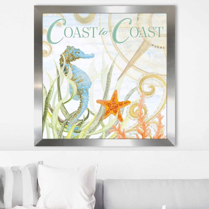 "Ocean to Ocean (Square)" Print on Acrylic - Overstock - 36560048