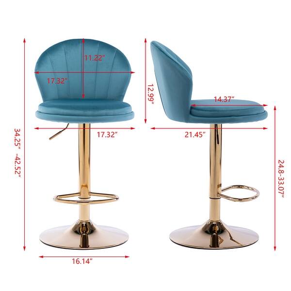 Modern Bar Stools,with Chrome Footrest and Base 2pcs - Bed Bath ...
