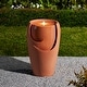 Demta 21-inch Ceramic Pot Fountain with Pum LED Light by Havenside Home ...