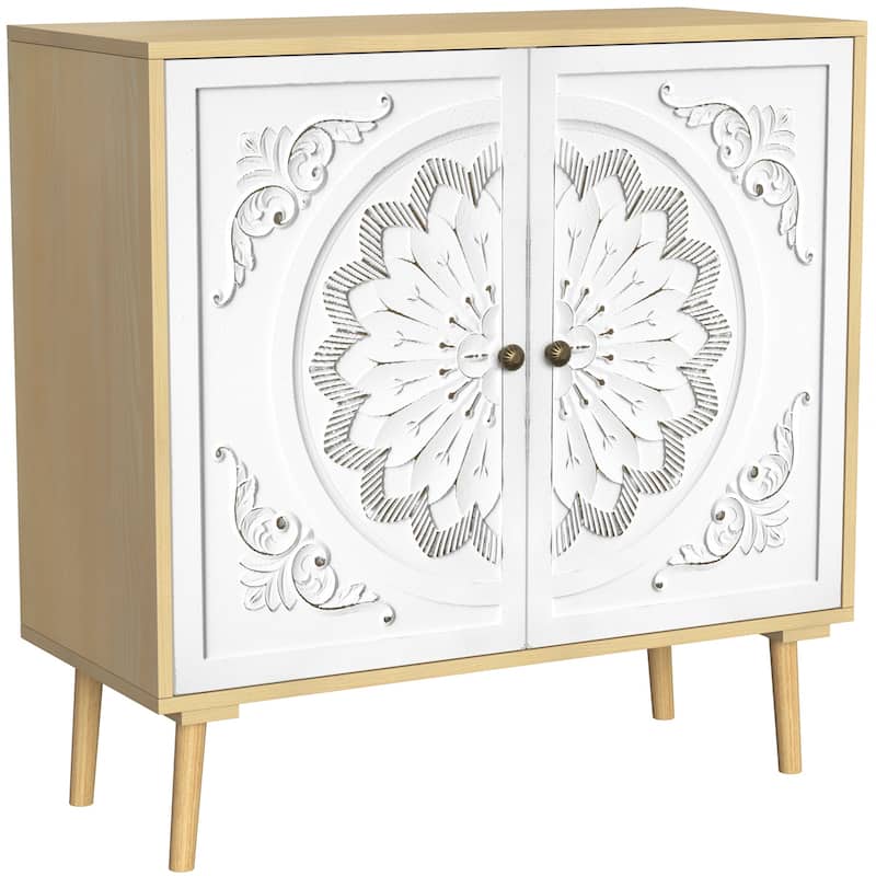 Anmytek Vintage 2-Door Sideboard Buffet Storage Small Accent Cabinets ...