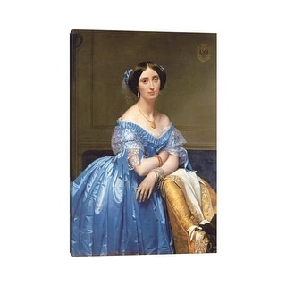 iCanvas "Portrait Of Princesse de Broglie, 1853" by Jean-Auguste ...