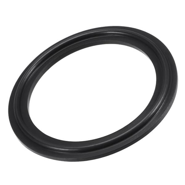 Fluorine Rubber Gasket Flange O-Rings for Vacuum Clamp Black - 2" - Bed ...