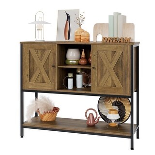 Console Cabinet, Console Storage Cabinet, Console Sofa Table with Doors ...