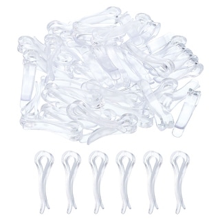 200Pcs Plastic Alligator Clips, 1.54" Clear U Shape Shirt Clip ...