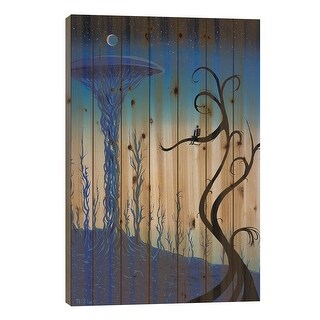 The Observer Print On Wood by Flooko - Multi-Color - Bed Bath & Beyond ...