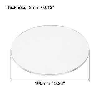 2Pcs Clear Acrylic Photography Background Props Round 140mm Ornaments ...