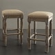 26 Inch Counter Height Bar Stools Set of 2 Backless Solid Wood Kitchen ...