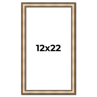 12x22 Frame Gold Solid Wood Shadow Box Width 1.5 Inches | Interior ...