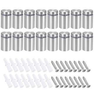 Glass Standoff Mount Stainless Steel Wall Standoff Holder 19mm x 33mm ...