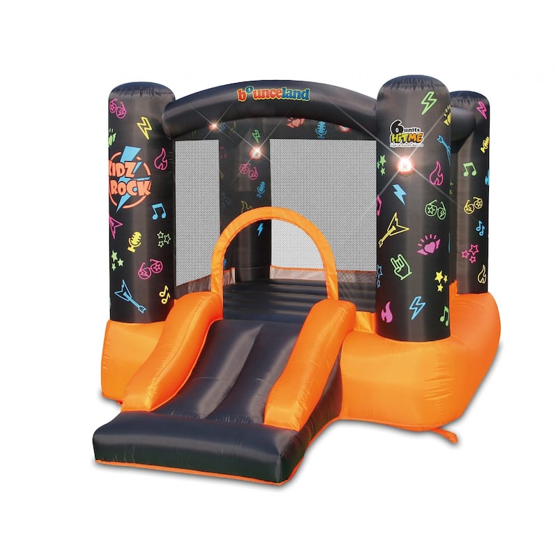 Bounceland Kidz Rock Bounce House with Lights and Sound interaction ...